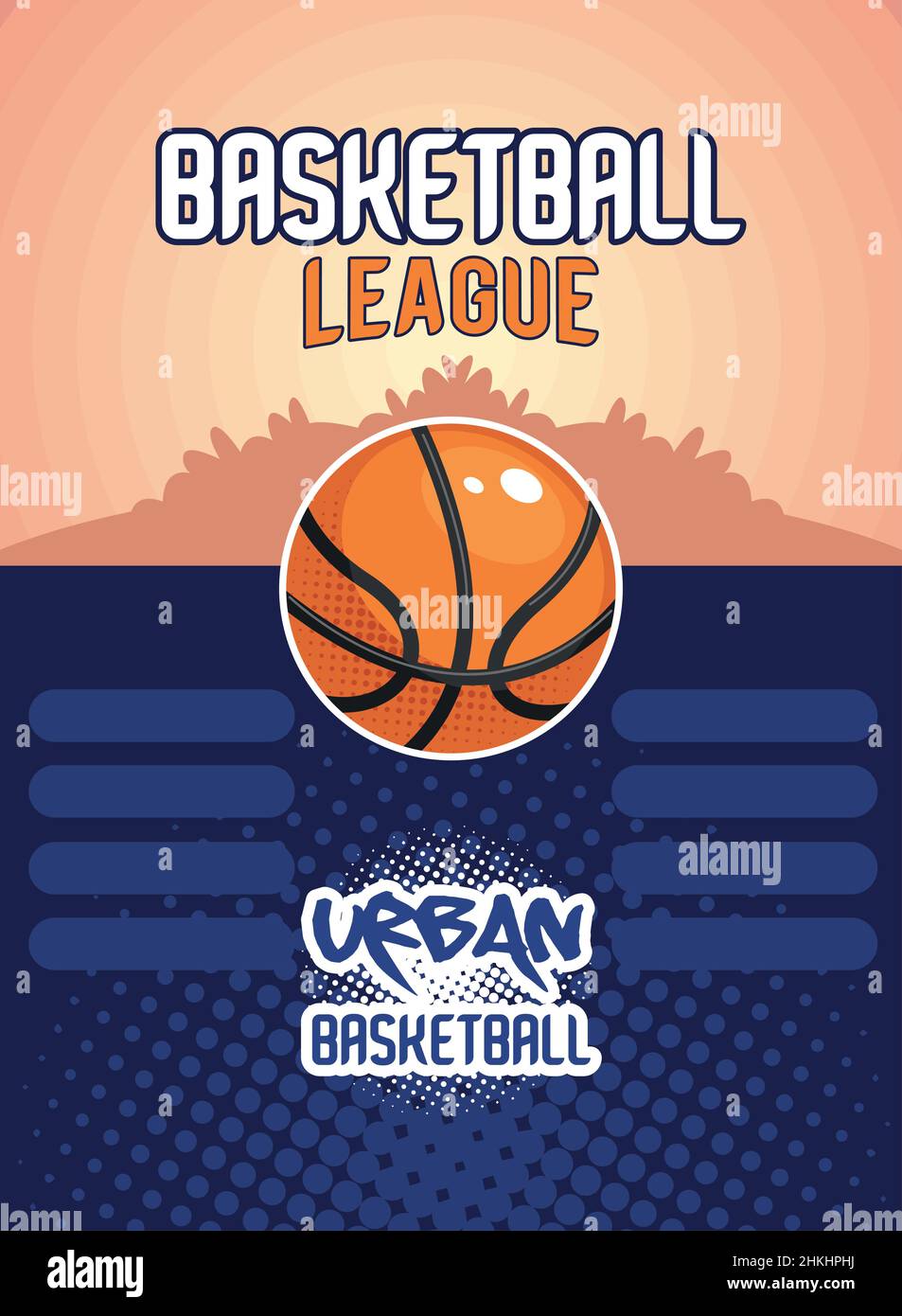 urban basketball lettering with ball Stock Vector Image & Art - Alamy
