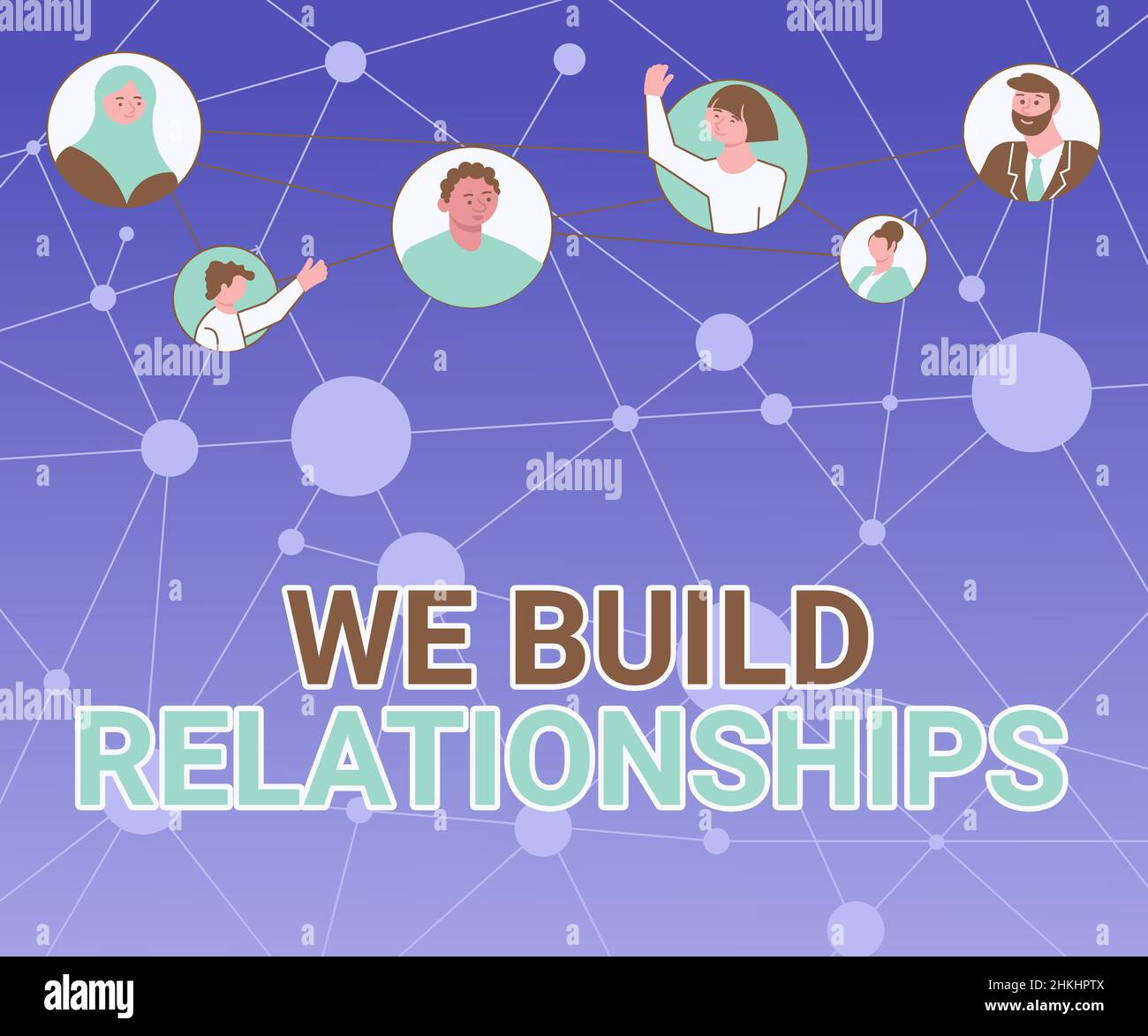 Inspiration showing sign We Build Relationships. Business overview We ...