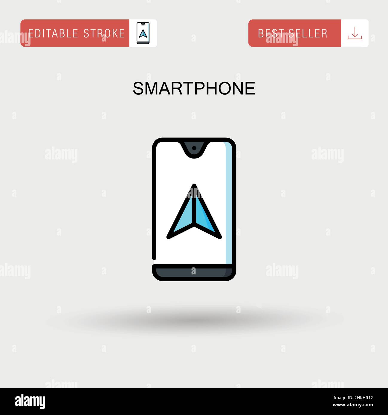 Smartphone Simple vector icon Stock Vector Image & Art - Alamy