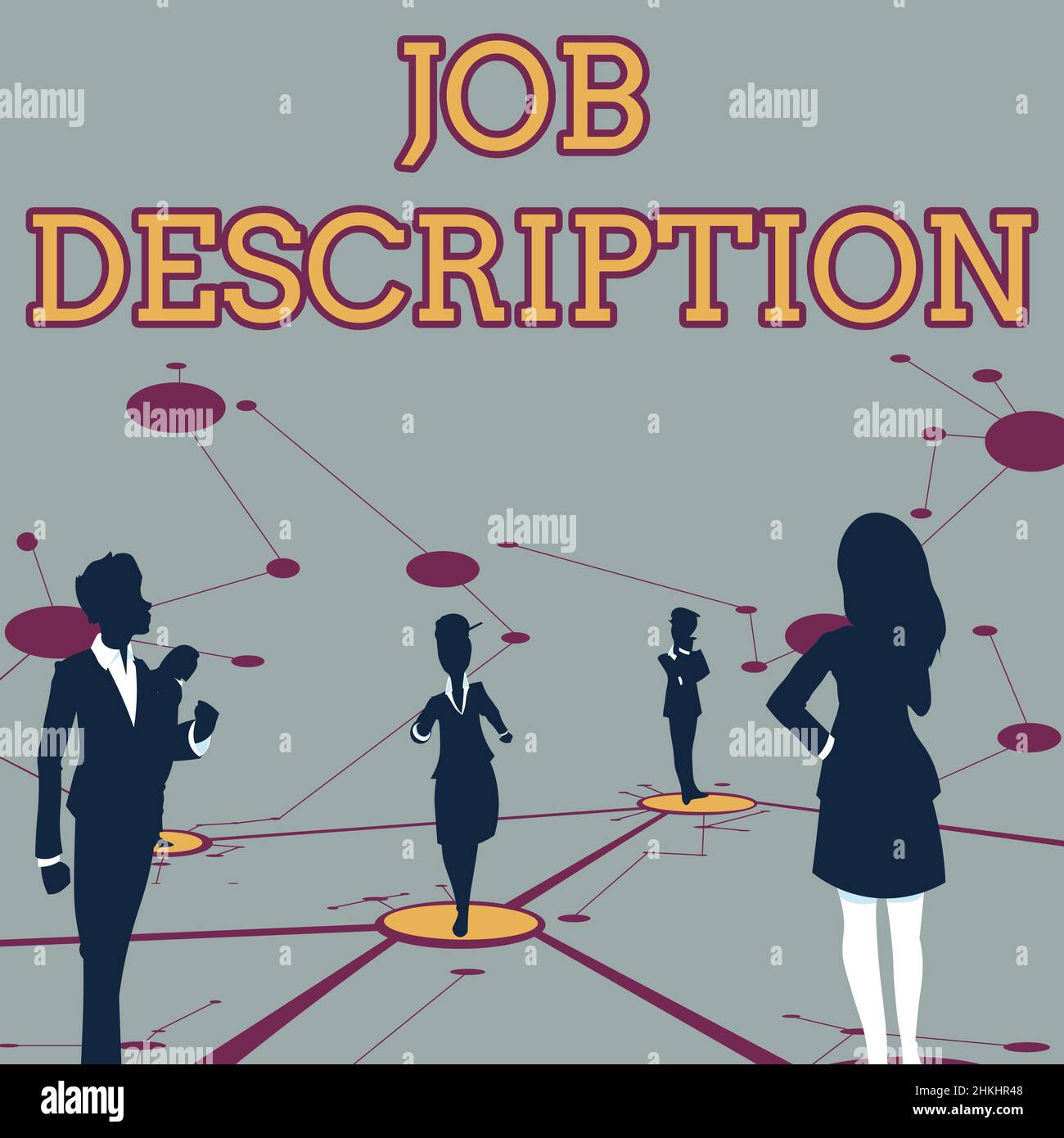 Text sign showing Job Description. Business showcase A document that ...