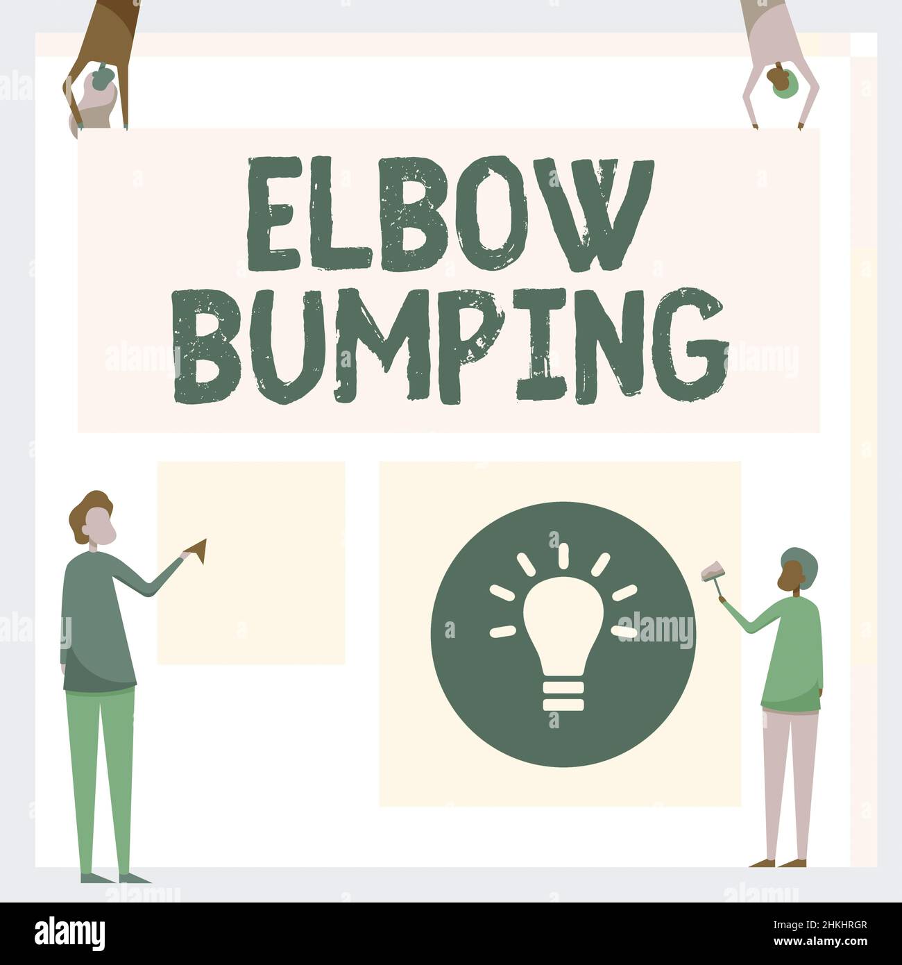 Writing displaying text Elbow Bumping. Word Written on newlytrended ...