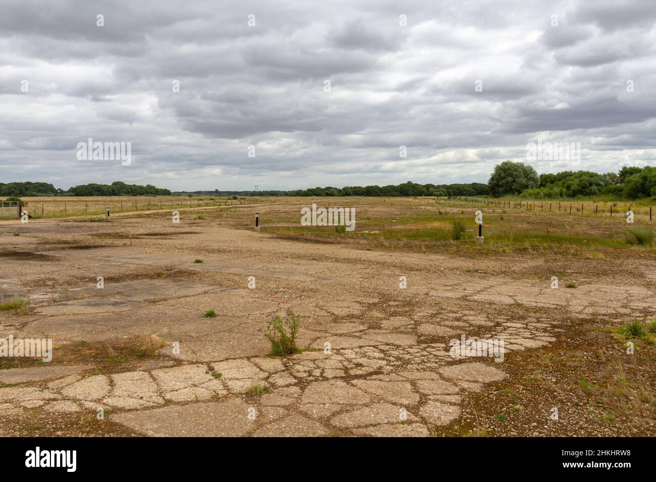 The Woodhall Spa airfield runway: RAF Woodhall Spa was used by 617 ...
