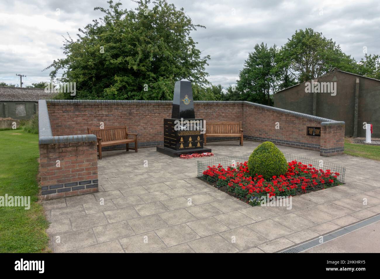 The RAF Strubby memorial, Woodthorpe, Lincolnshire, UK Stock Photo - Alamy
