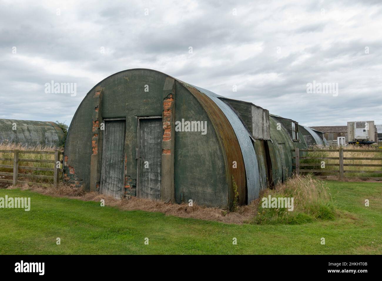 Huts on the Former World War Two RAF base, RAF Strubby, Woodthorpe ...