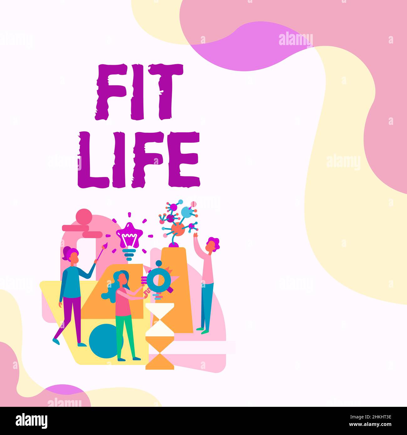 Conceptual caption Fit Life. Concept meaning maintaining a healthy ...