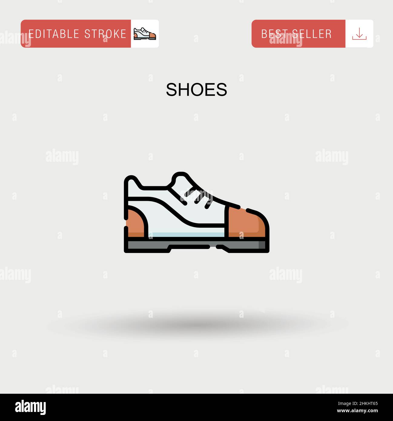 Female shoes flat lace Stock Vector Images - Alamy