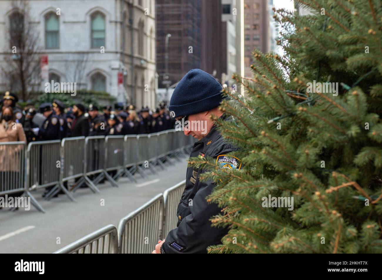 January 27, 2022: Wake for fallen NYPD Officer Jason Rivera held at St ...