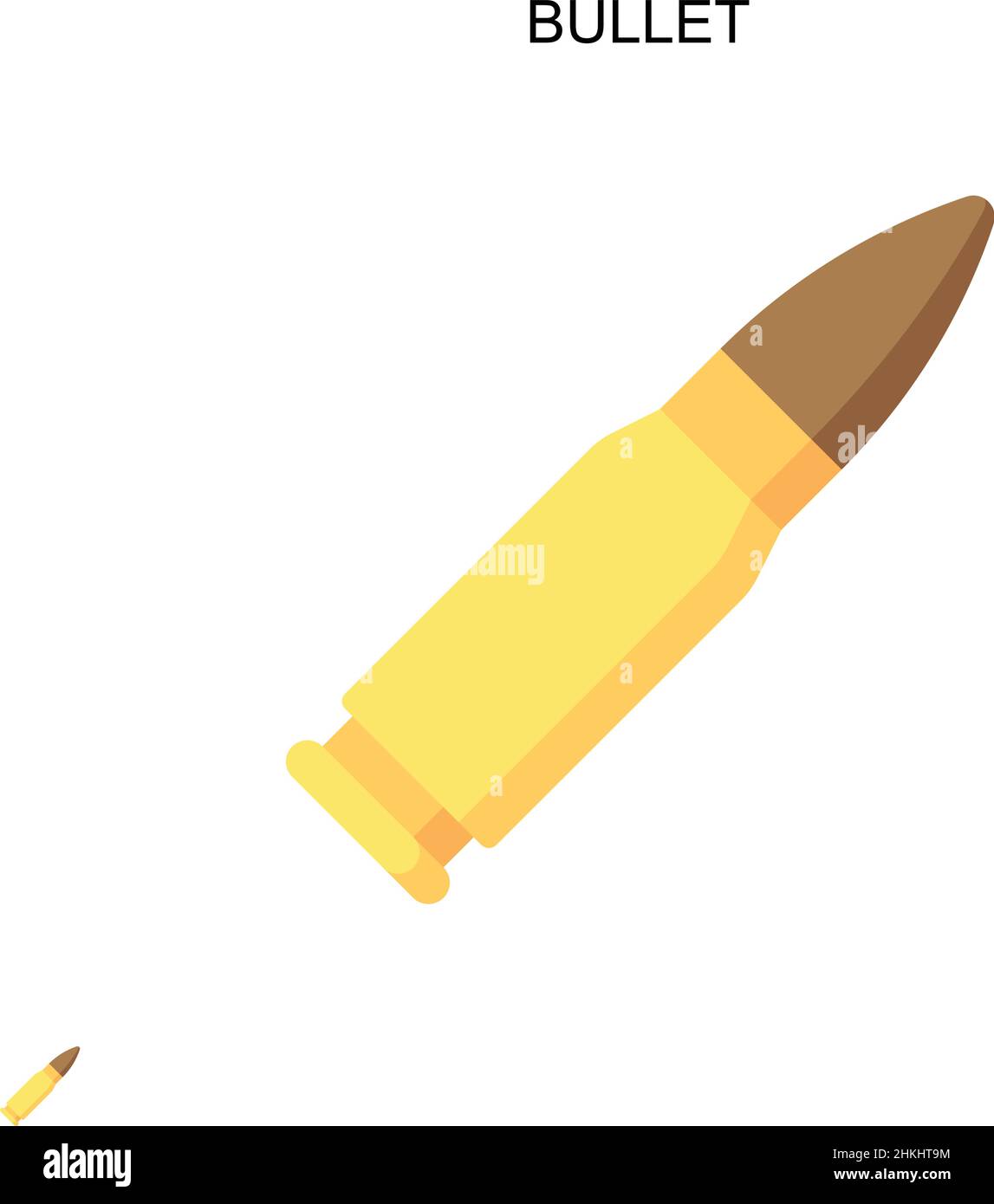Bullet Simple vector icon. Illustration symbol design template for web ...
