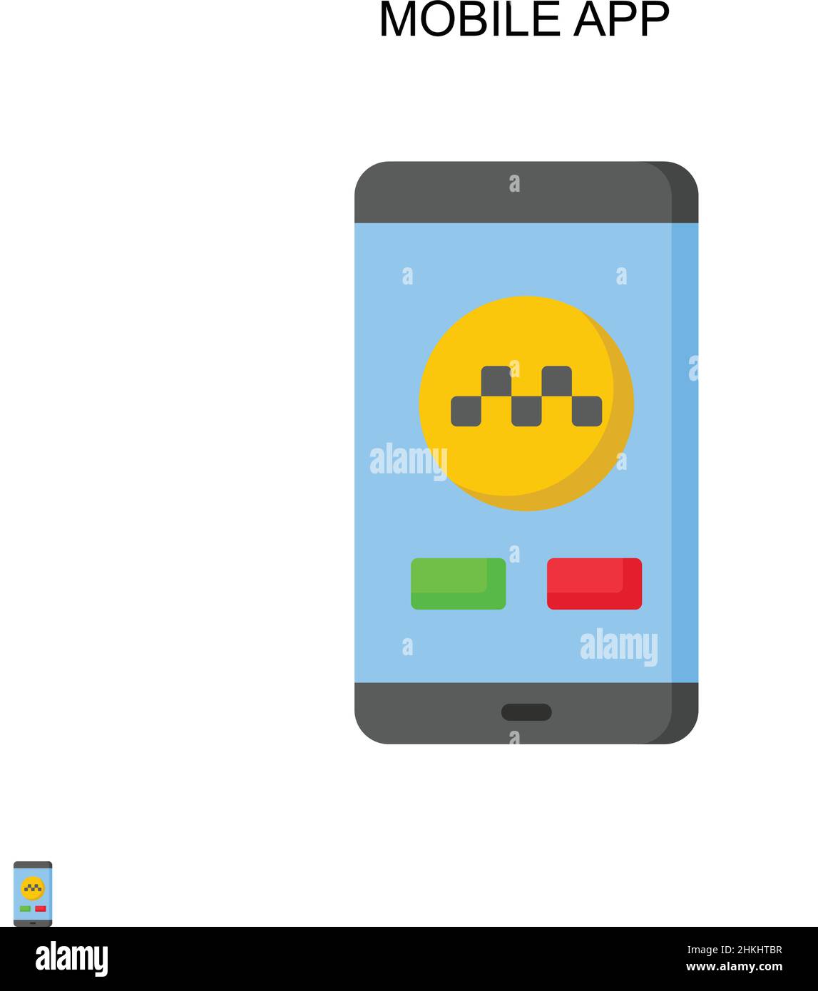 Using mobile app Stock Vector Images - Alamy