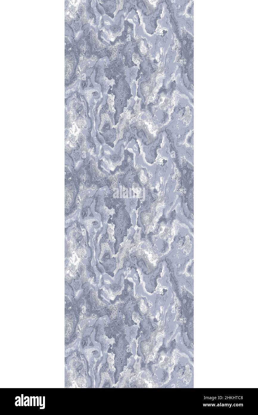 Grey tonal marbled seamless vertical border edge. Random stone rock ...