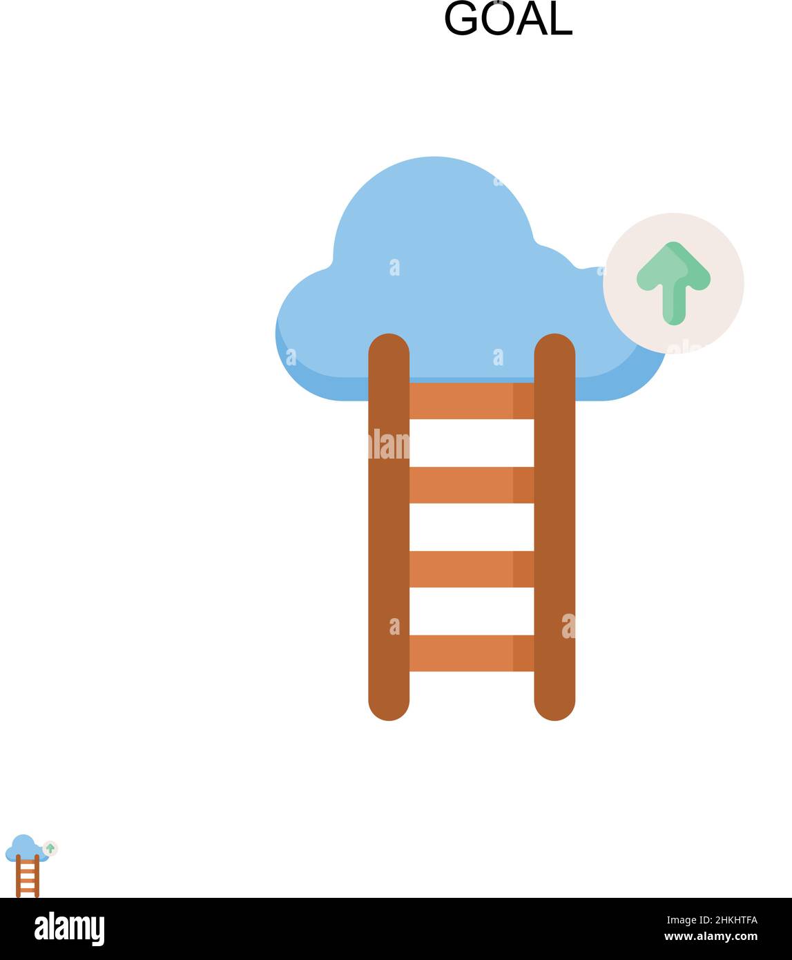 Goal Simple vector icon. Illustration symbol design template for web ...