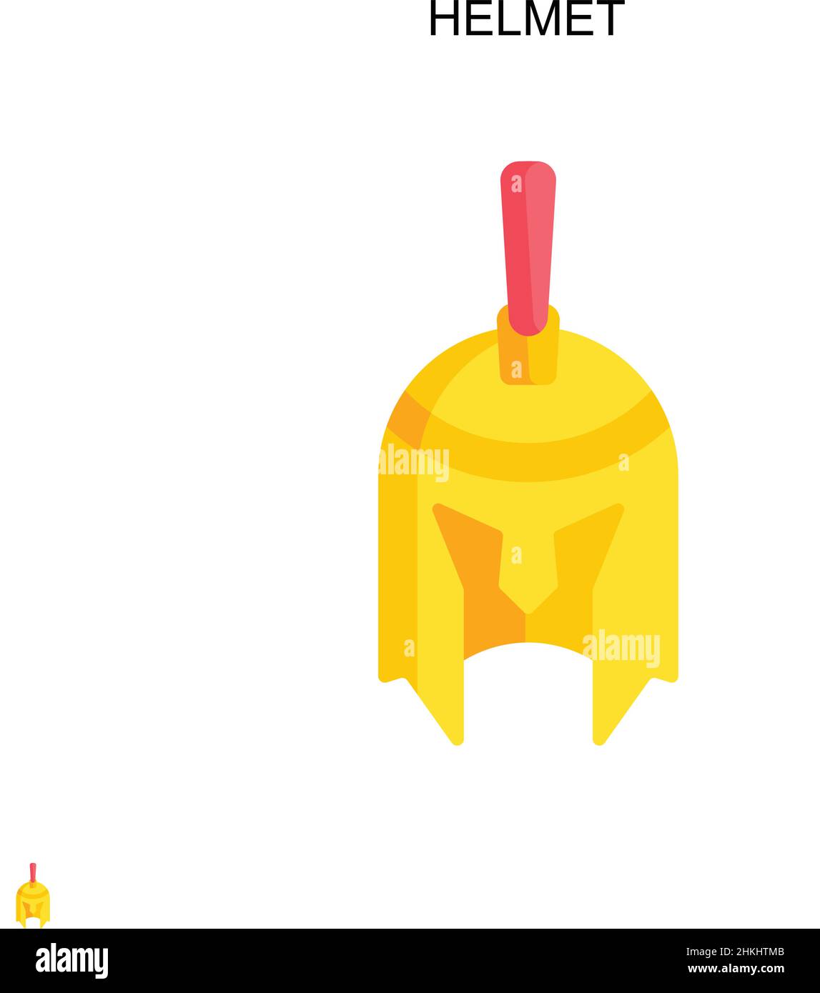 Helmet Simple vector icon. Illustration symbol design template for web ...