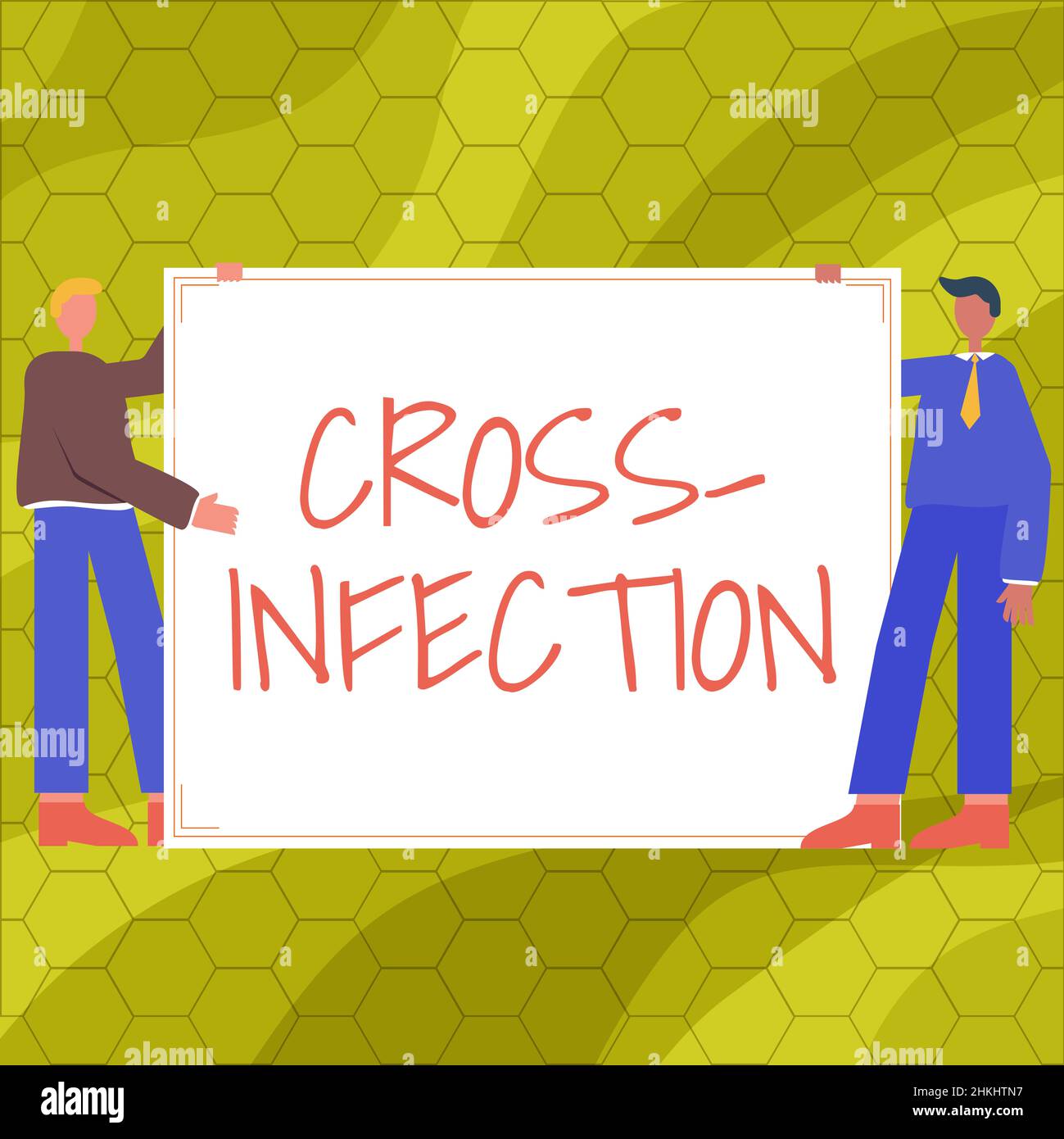 Conceptual display Cross Infection. Conceptual photo diseasecausing ...