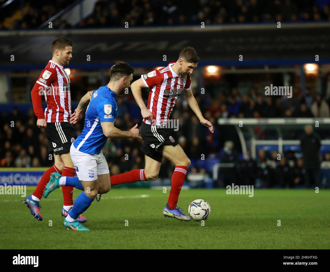 Birmingham,UK. 4th February 2022. Chris Basham of Sheffield Utd during ...
