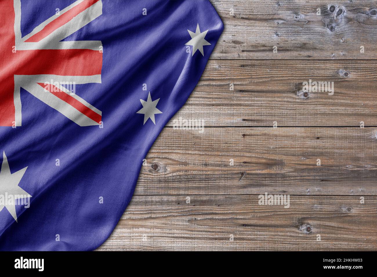 Wooden pattern old nature table board with Australia flag Stock Photo ...