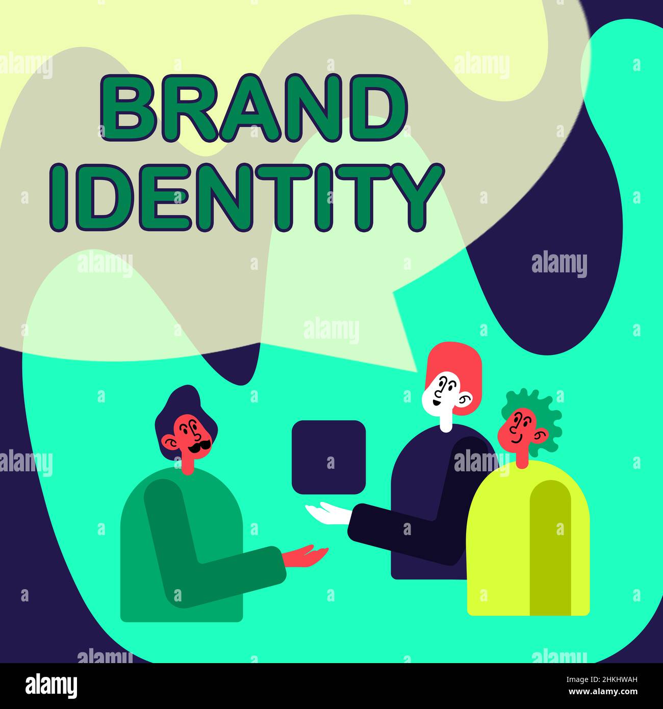 Handwriting text Brand Identity. Business concept visible elements of a ...