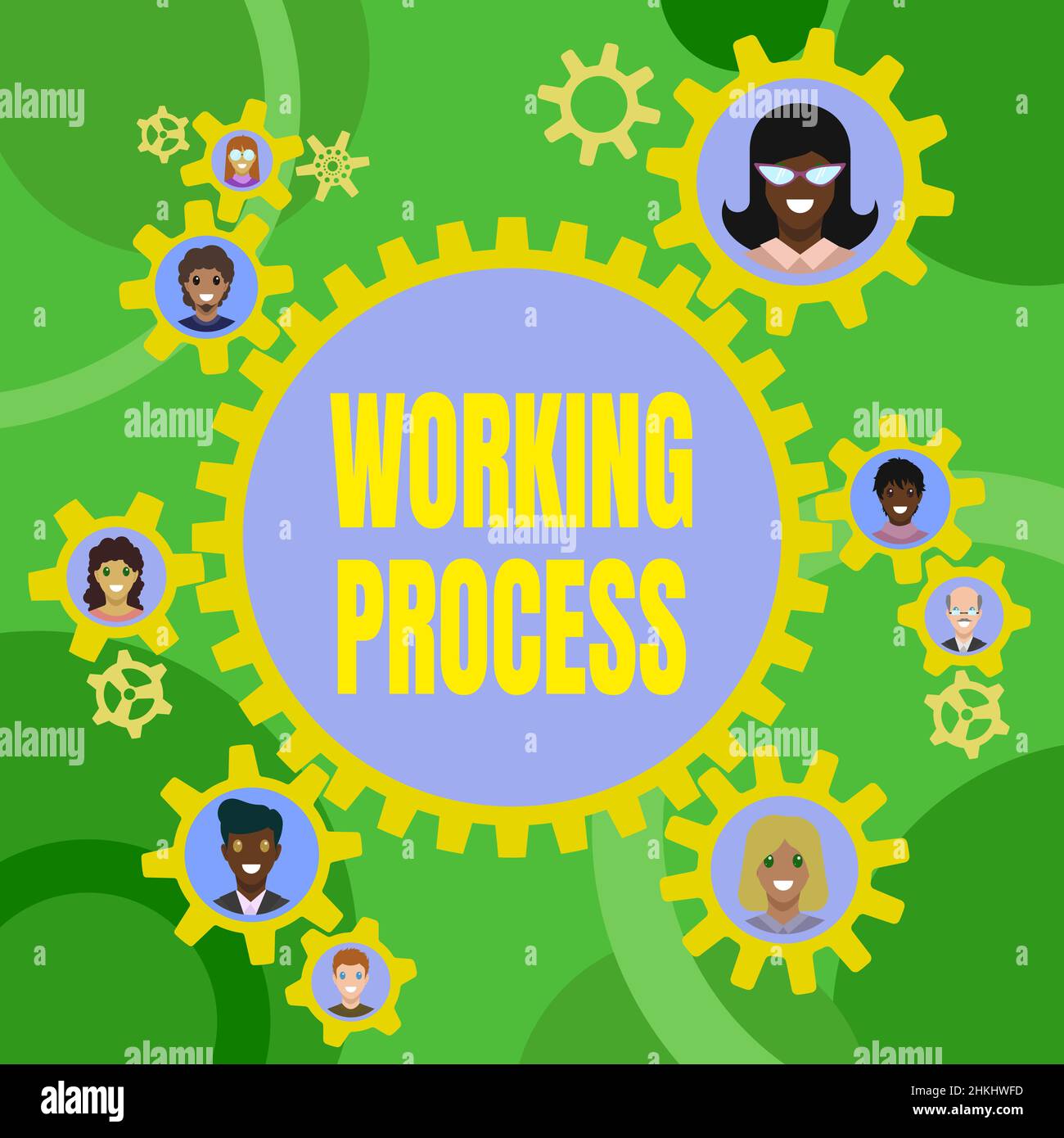 Text showing inspiration Working Process. Word for Working Process ...