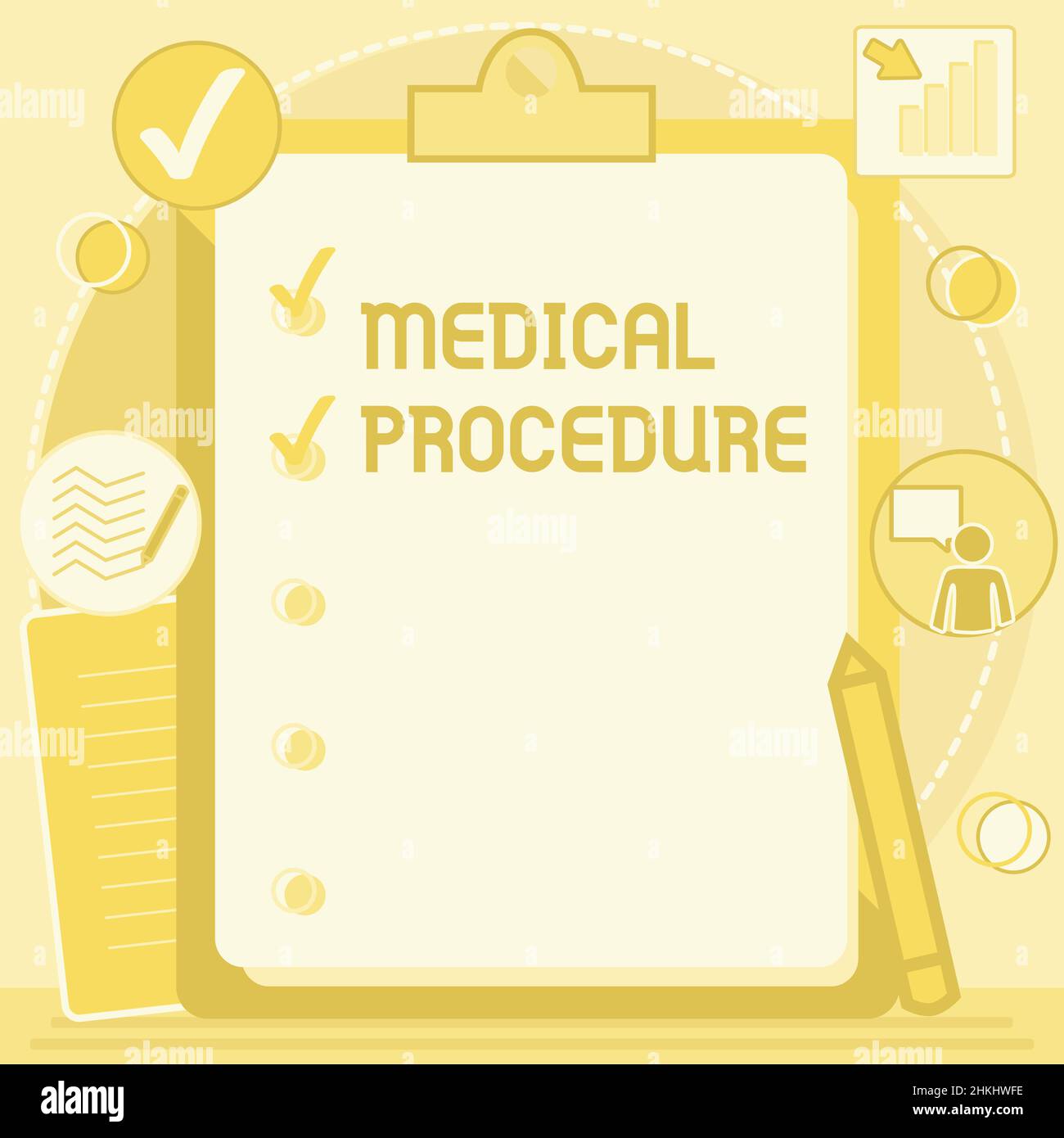 Text showing inspiration Medical Procedure. Business overview a ...