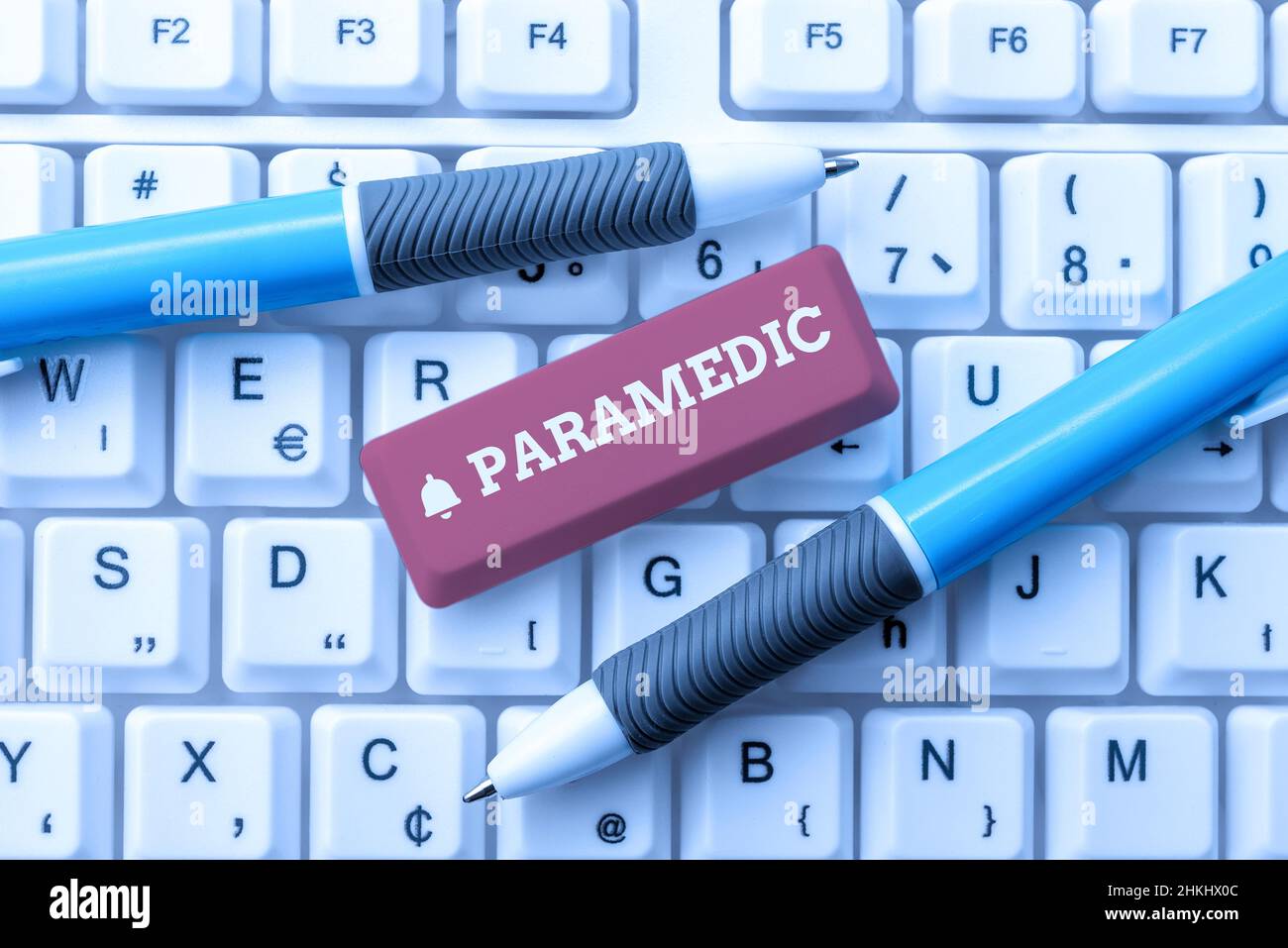Inspiration showing sign Paramedic. Word for a health worker having an ...