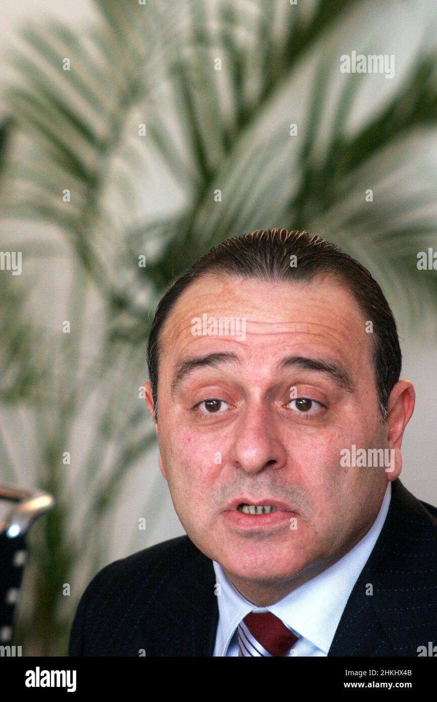 ISTANBUL, TURKEY - MARCH 28: Turkish businessman Omer Sabanci portrait ...