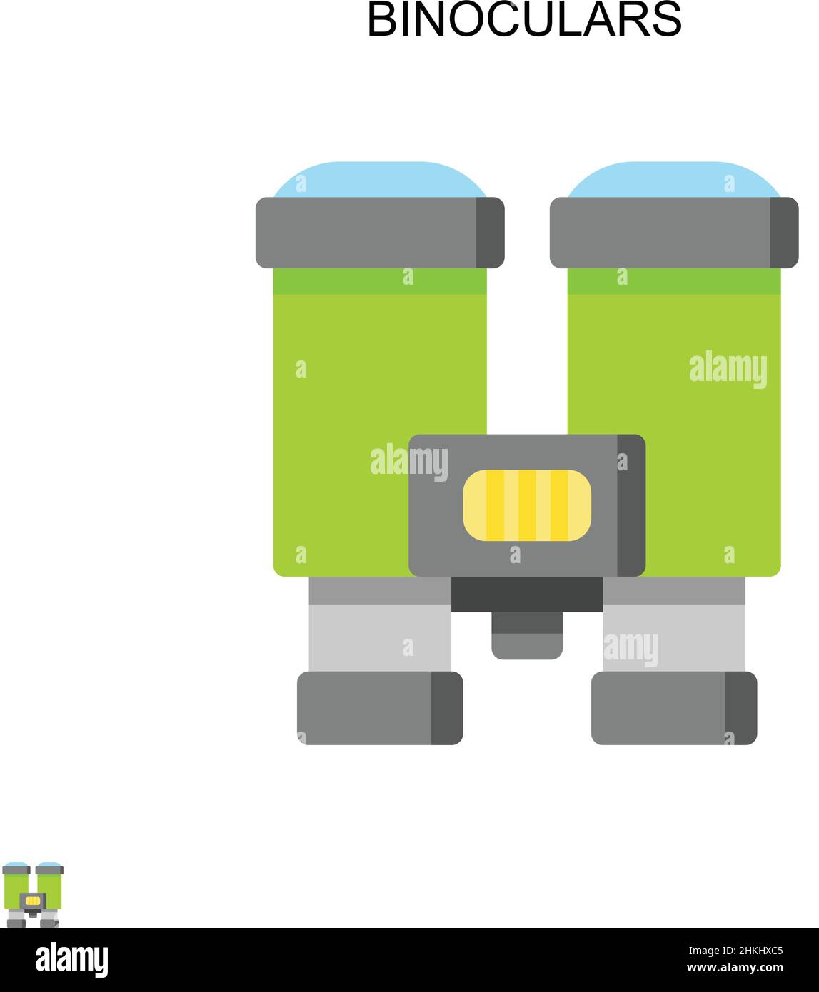 Binoculars illustration icon hi-res stock photography and images - Alamy
