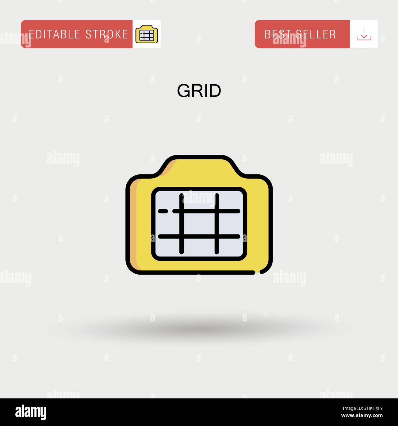 Grid Simple vector icon Stock Vector Image & Art - Alamy