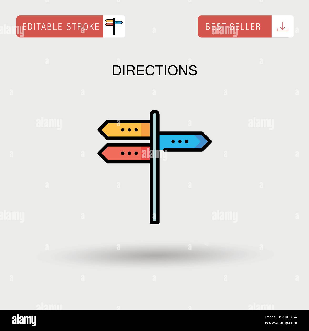 Directions Simple vector icon Stock Vector Image & Art - Alamy