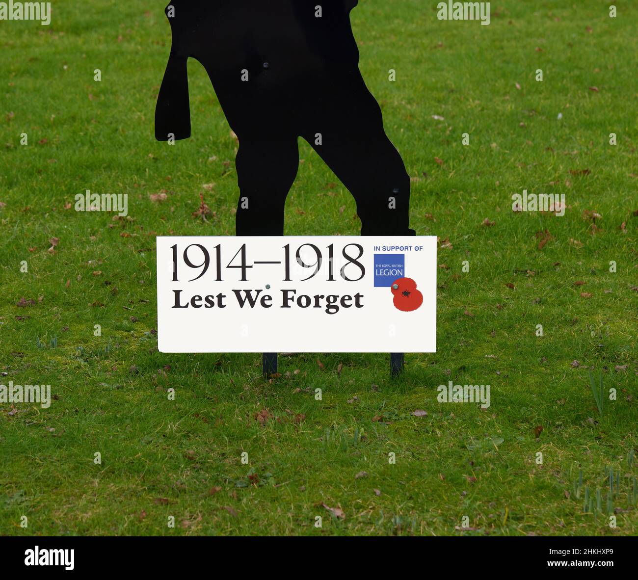 Lest we forget display hi-res stock photography and images - Alamy