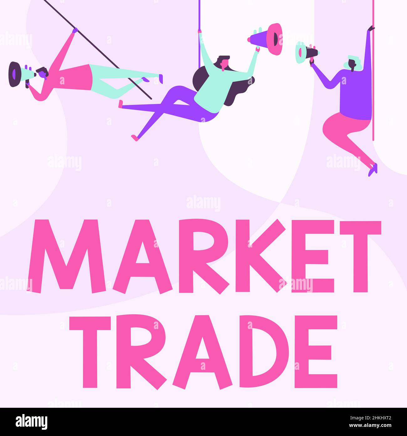 Conceptual caption Market Trade. Internet Concept action of ...