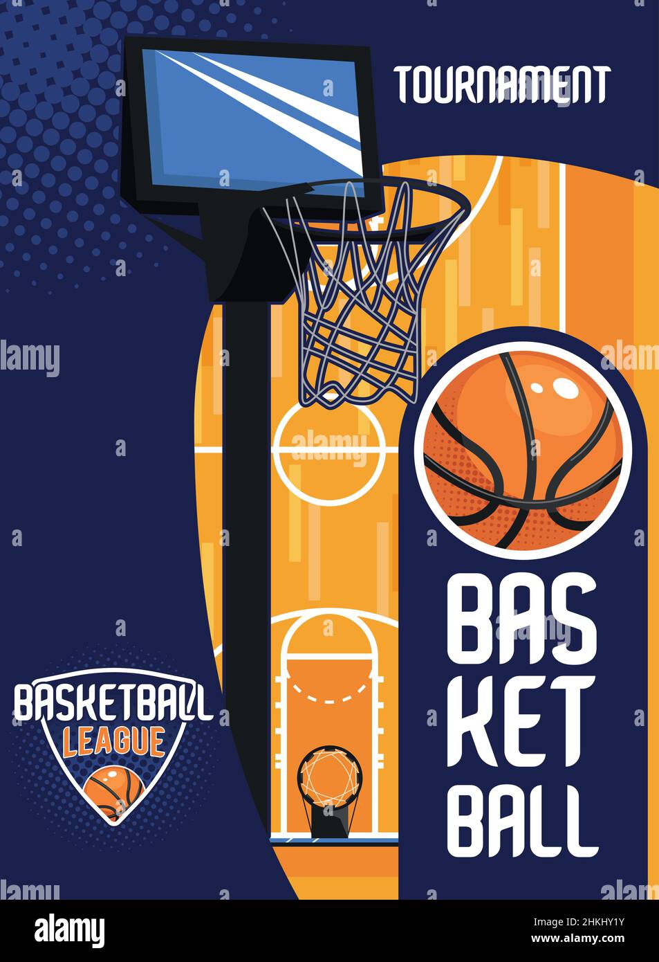 Basketball tournament lettering basket hi-res stock photography and ...