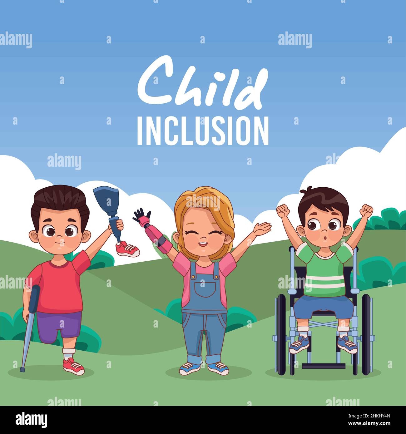 child inclusion illustration Stock Vector Image & Art - Alamy