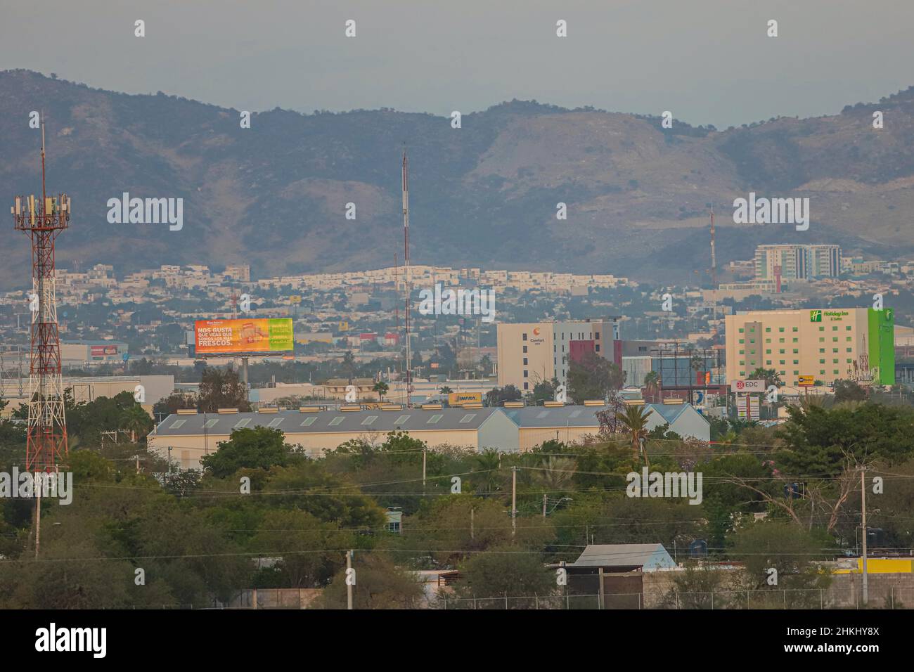 General view of the city of Hermosillo, urban area, city landscape ...
