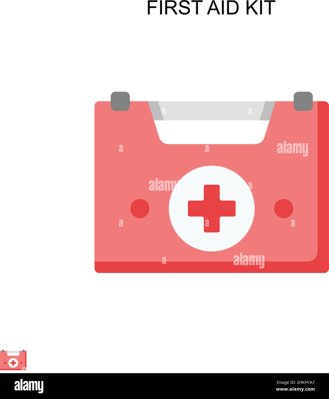 First aid kit Simple vector icon. Illustration symbol design template ...