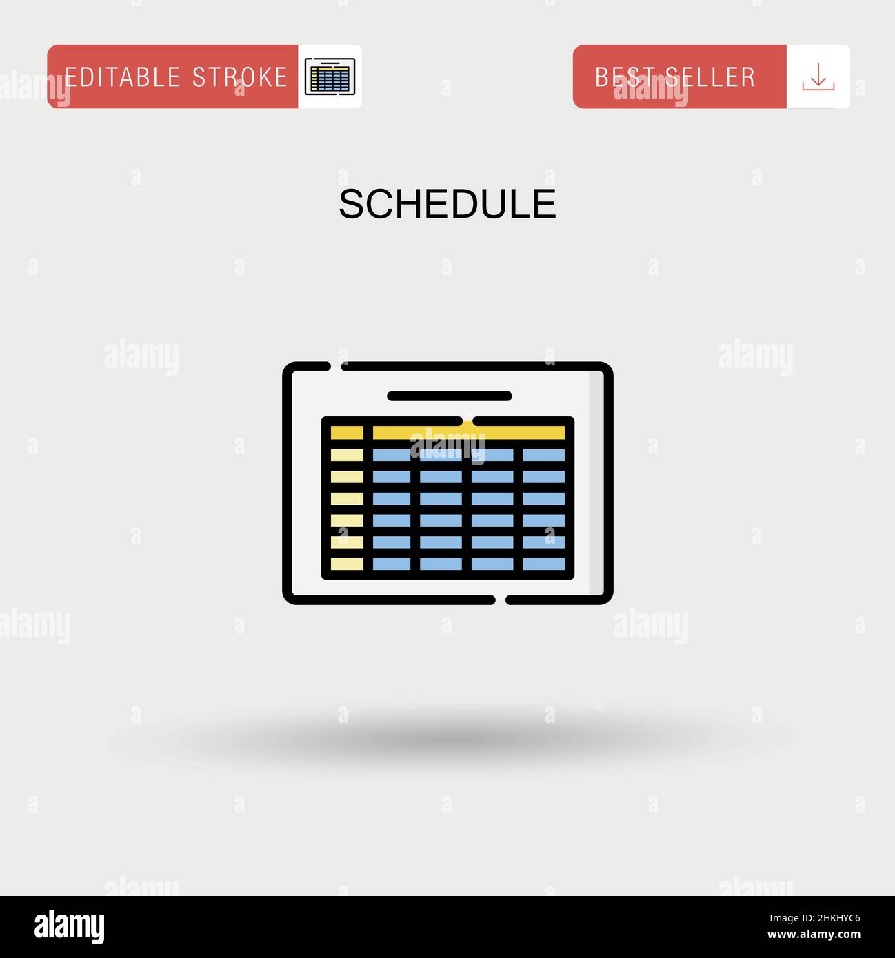 Schedule Simple vector icon Stock Vector Image & Art - Alamy