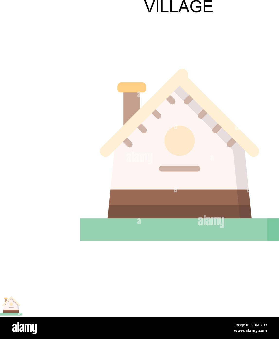 Indian village illustration Stock Vector Images - Alamy