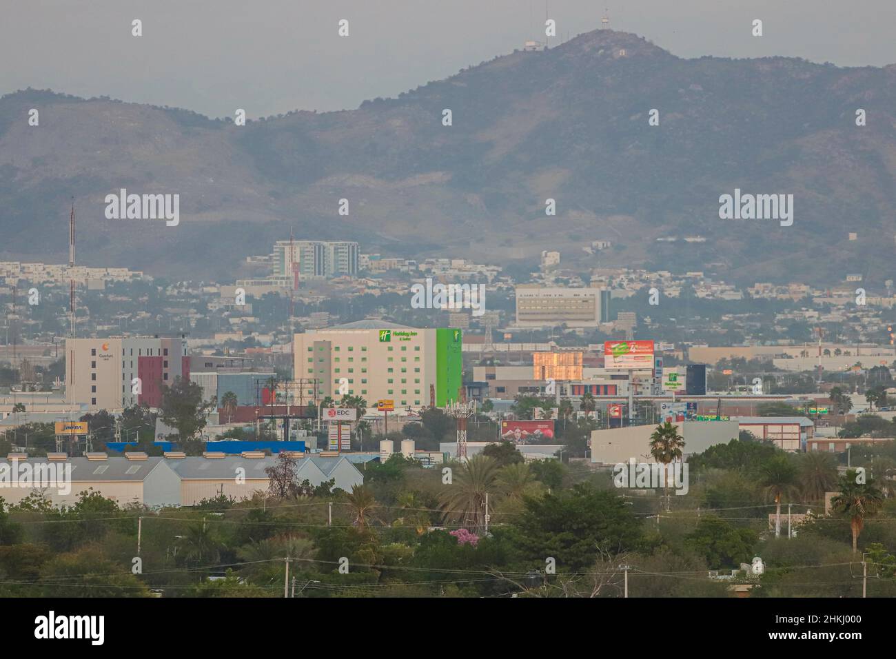 General view of the city of Hermosillo, urban area, city landscape ...