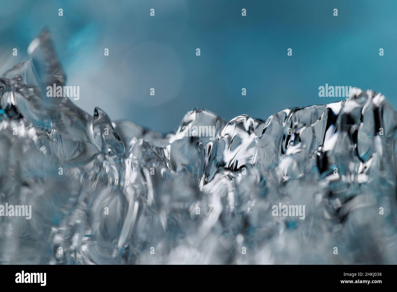 Frozen water closeup abstract macro ice backdrop Stock Photo - Alamy