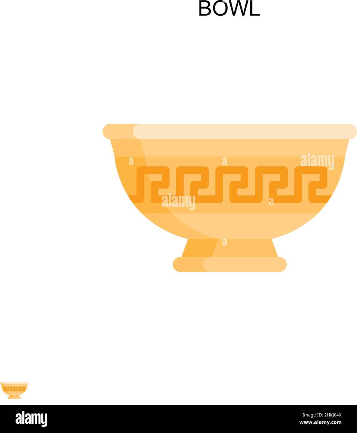 Bowl Simple vector icon. Illustration symbol design template for web ...