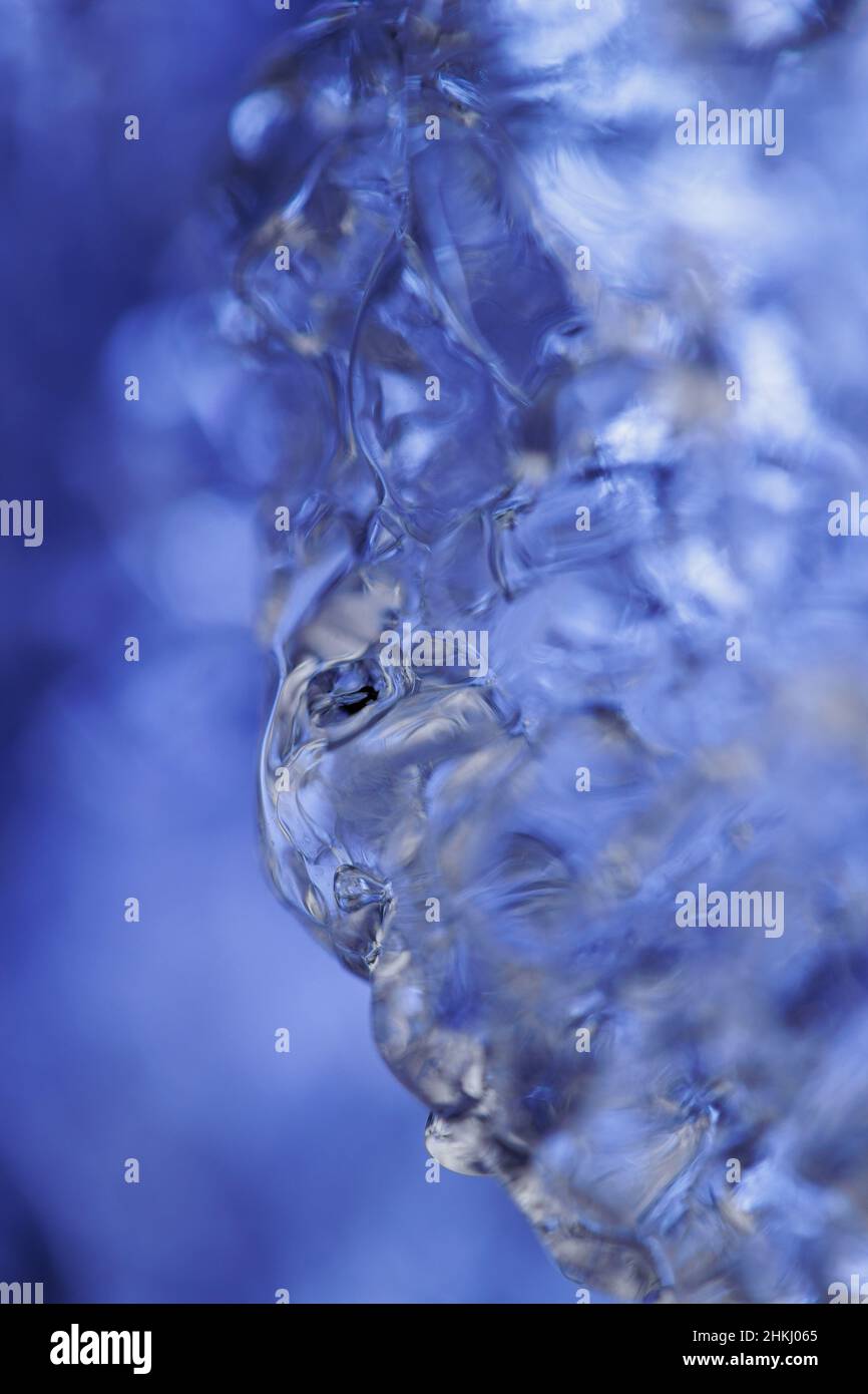 Blue ice cold backdrop Stock Photo - Alamy