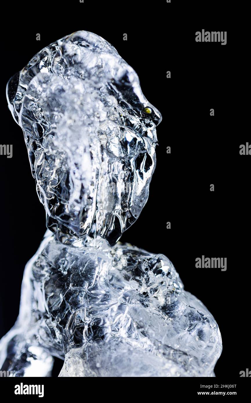 Blue ice cold backdrop Stock Photo - Alamy