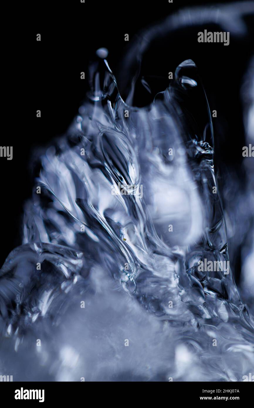 Blue ice cold backdrop Stock Photo - Alamy