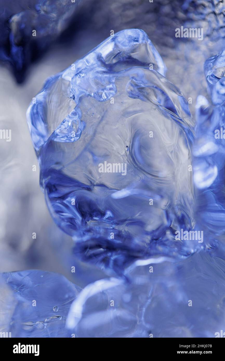 Blue ice cold backdrop Stock Photo - Alamy