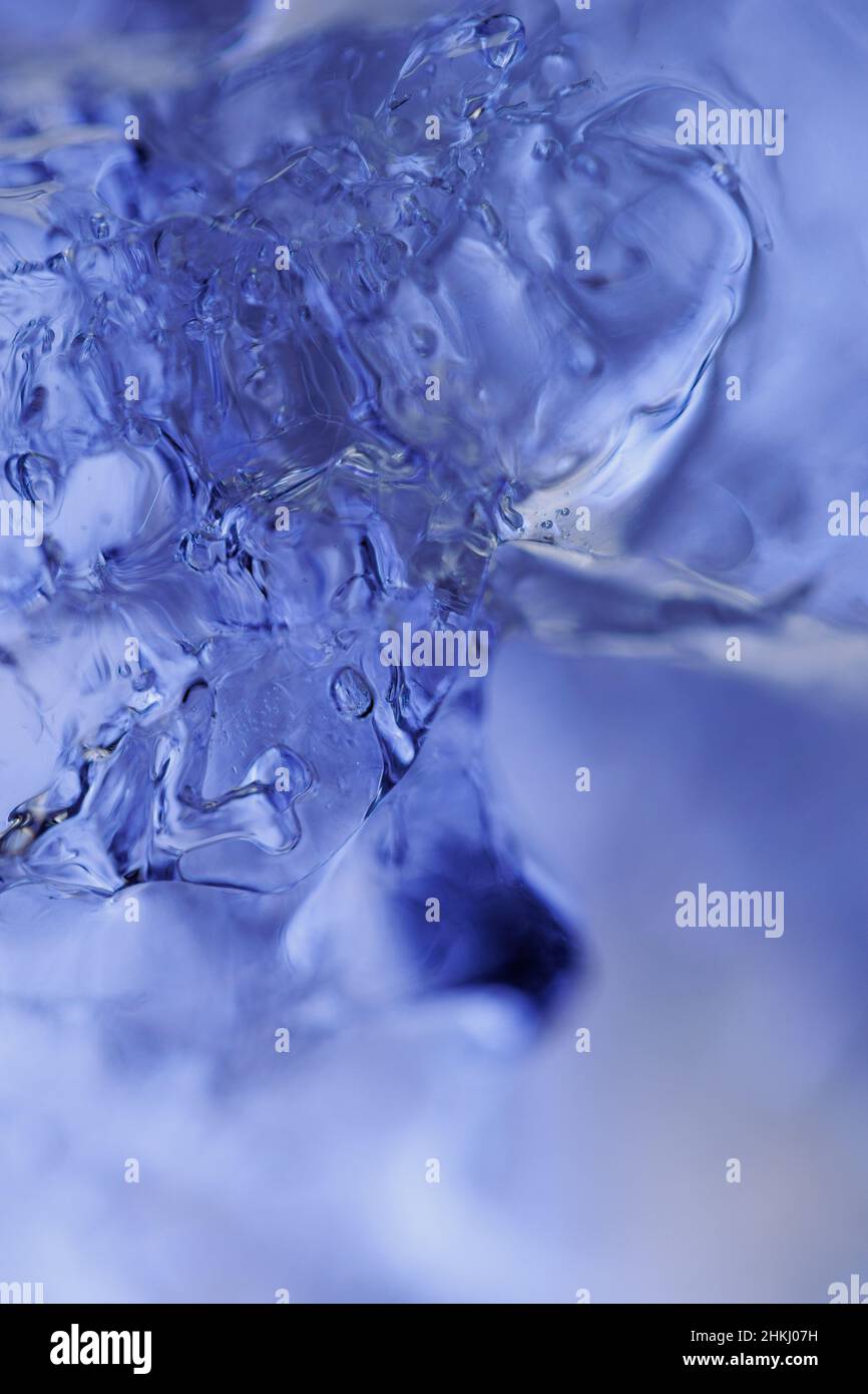 Blue ice cold backdrop Stock Photo - Alamy