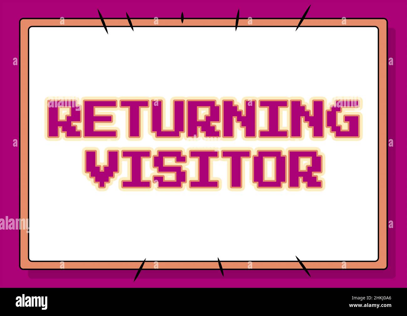 Writing displaying text Returning Visitor. Business concept when ... Writing displaying text Returning Visitor. Business concept when ...