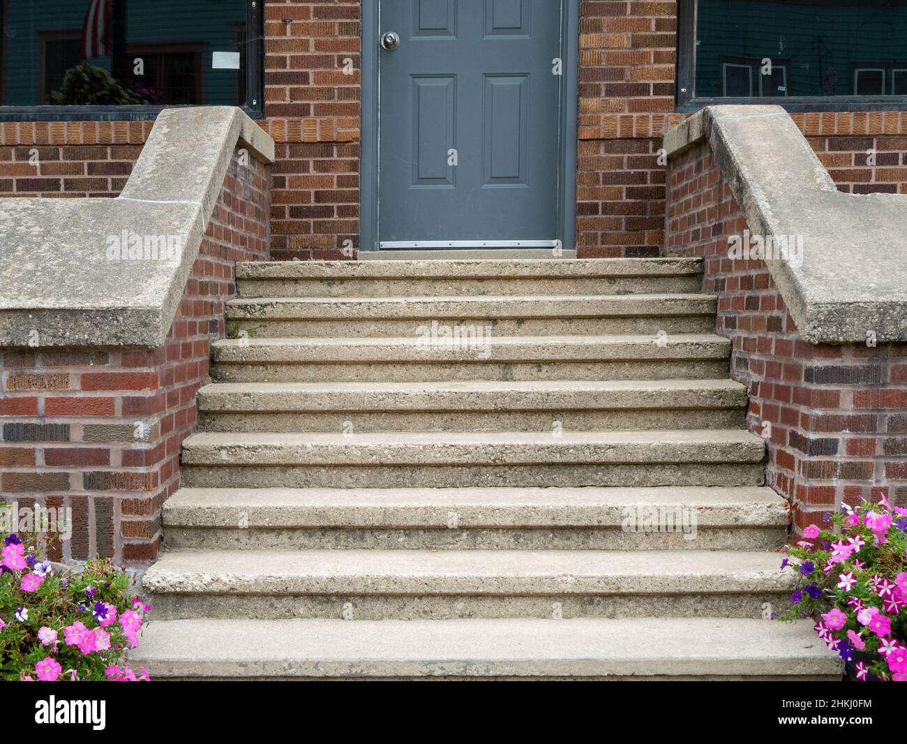 A Set Of Stairs Leading To The Entrance Of A Building at Isabel Yazzie blog