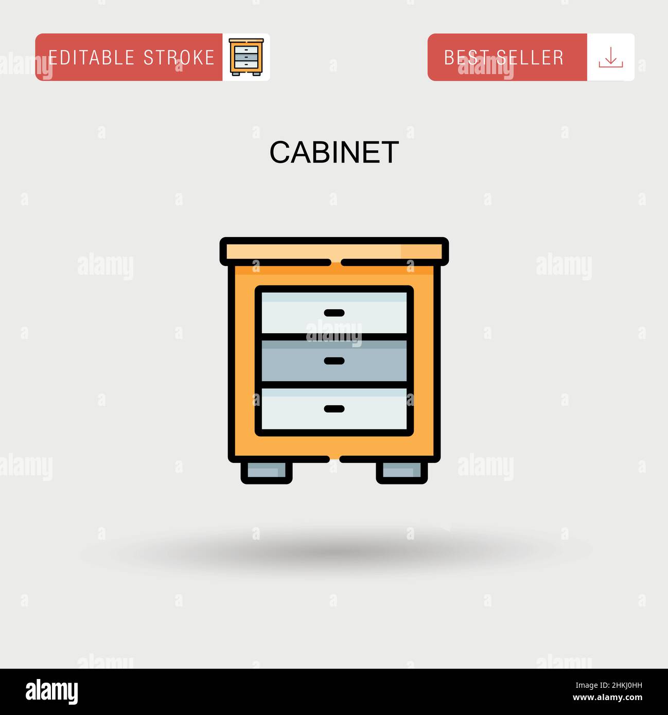 Wooden cabinet sink white Stock Vector Images - Alamy