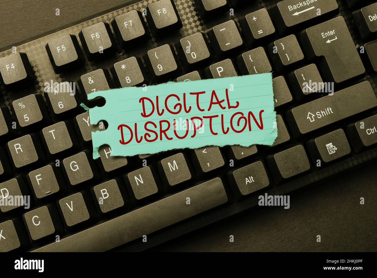 Handwriting text Digital Disruption. Word for occur when technologies ...