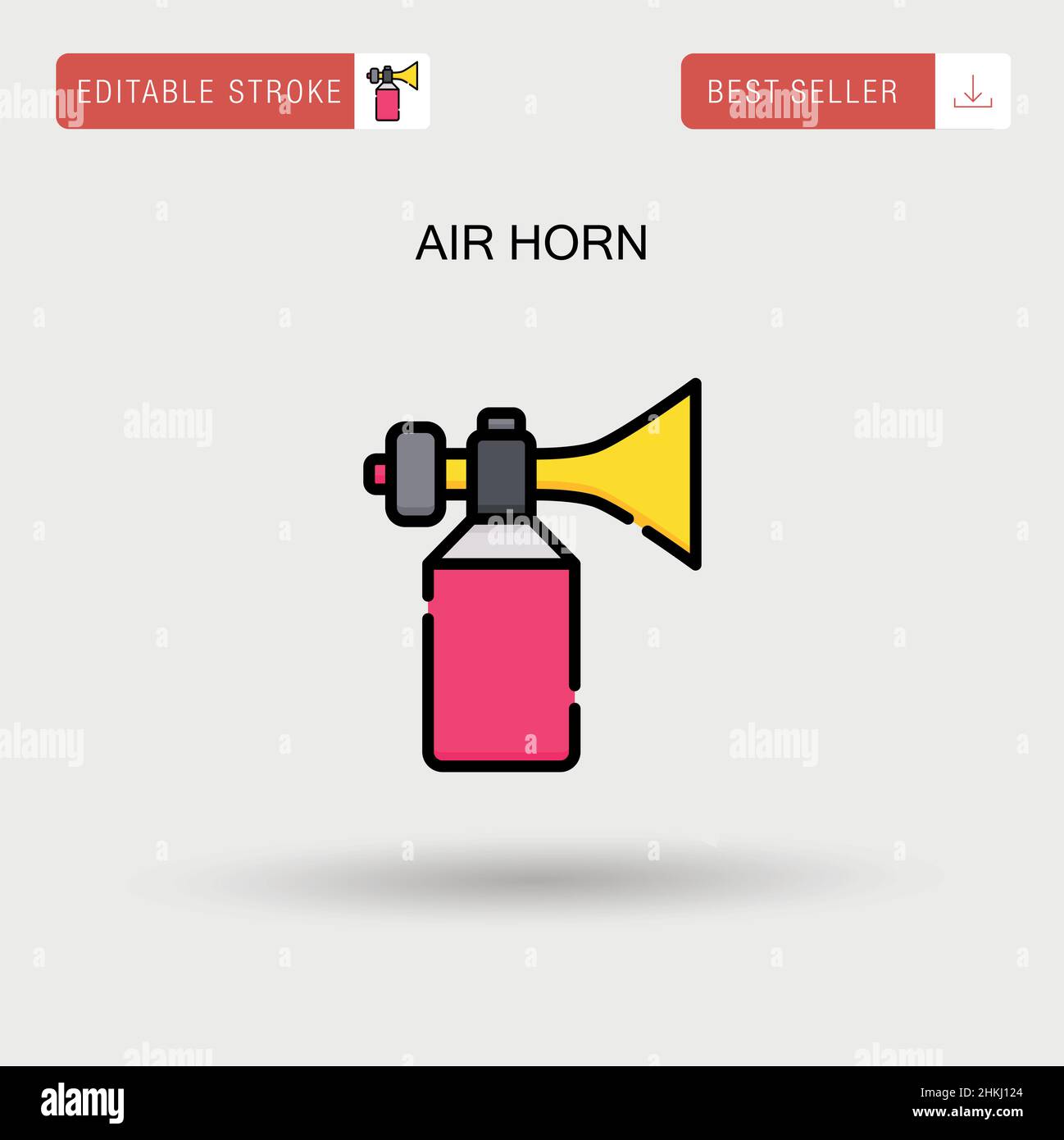 Air horn Simple vector icon Stock Vector Image & Art - Alamy