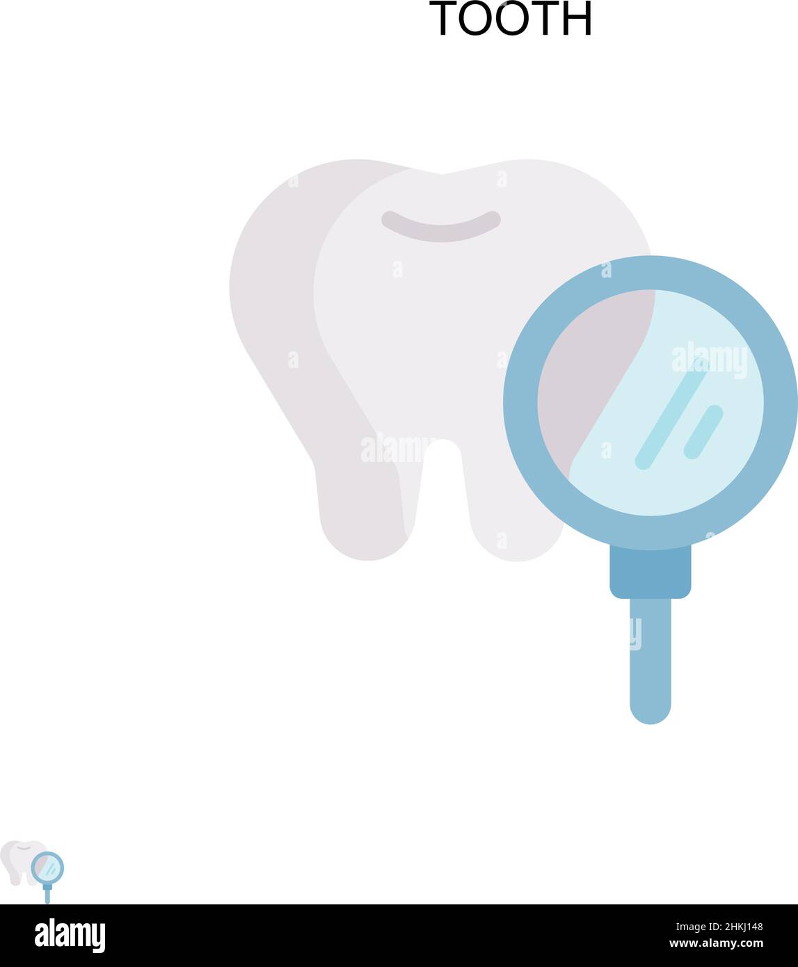 Tooth Simple vector icon. Illustration symbol design template for web ...