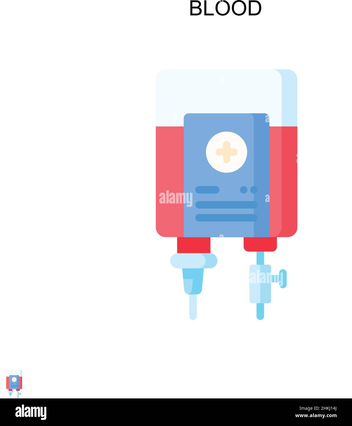 Blood Simple vector icon. Illustration symbol design template for web ...